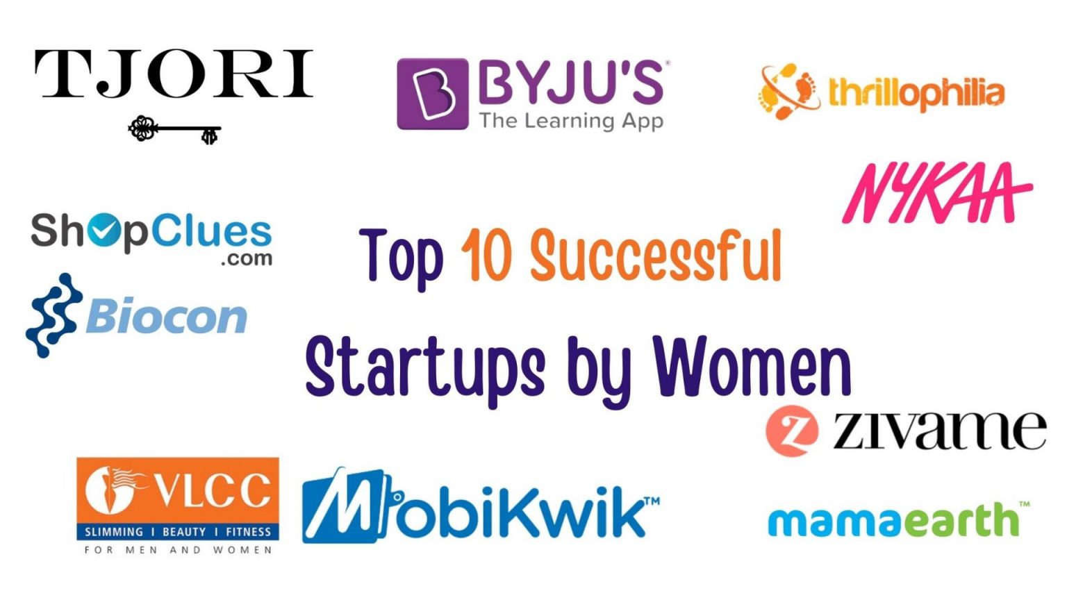 Top 10 Successful Startups by Women - Writtygritty